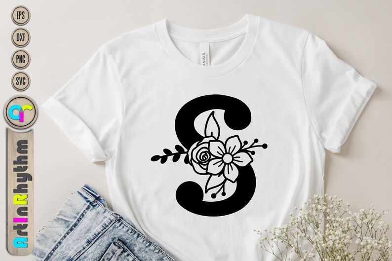 Letter S Svg Floral Letter S Alphabet Svg Letter Svg - Etsy