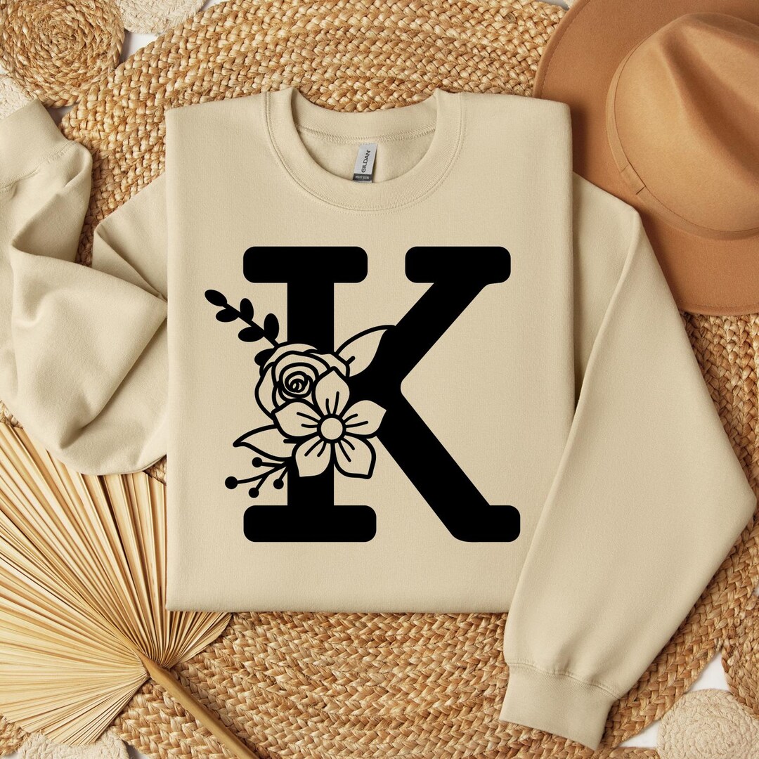 Letter K Svg, Floral Letter K, Alphabet Svg, Letter Svg, Letter ...