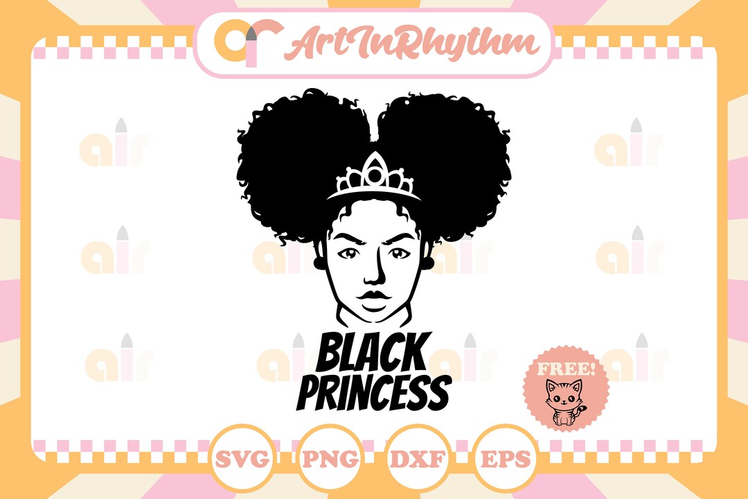 Black Princess Svg, Black Girl Svg, Black Woman Svg, Black Queen Svg ...
