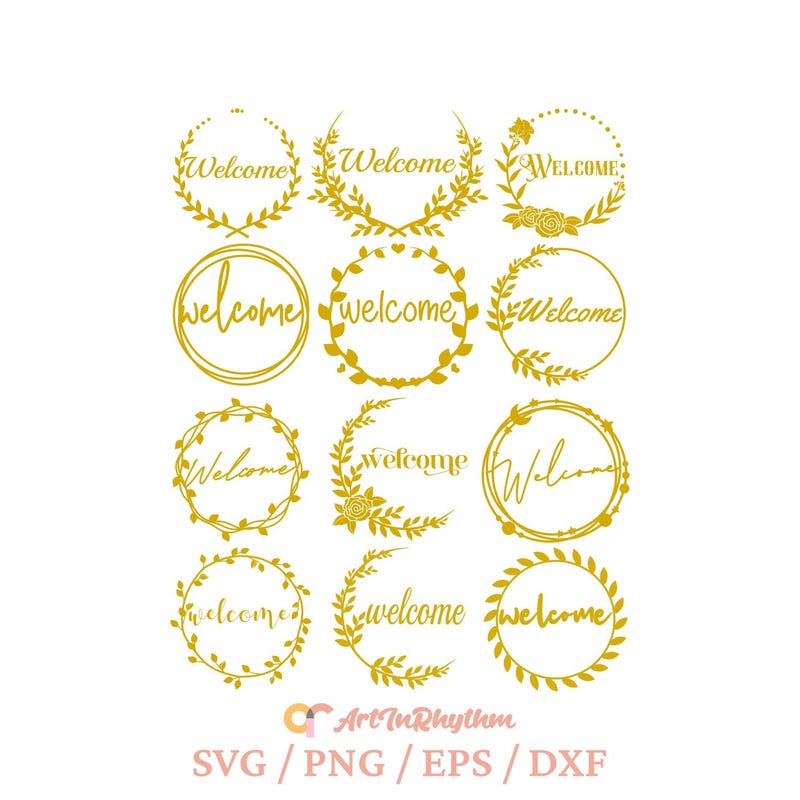 Welcome Svg File - Etsy