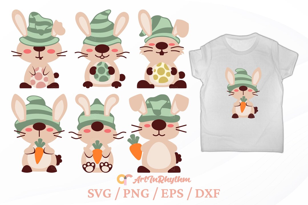 Easter Svg, Easter Bunny Svg Bundle, Easter Bunnies Svg, Rabbits Svg ...