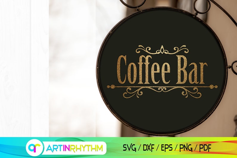Coffee Bar Svg Coffee Shop Svg Coffee Shop Sign Cafe Svg - Etsy