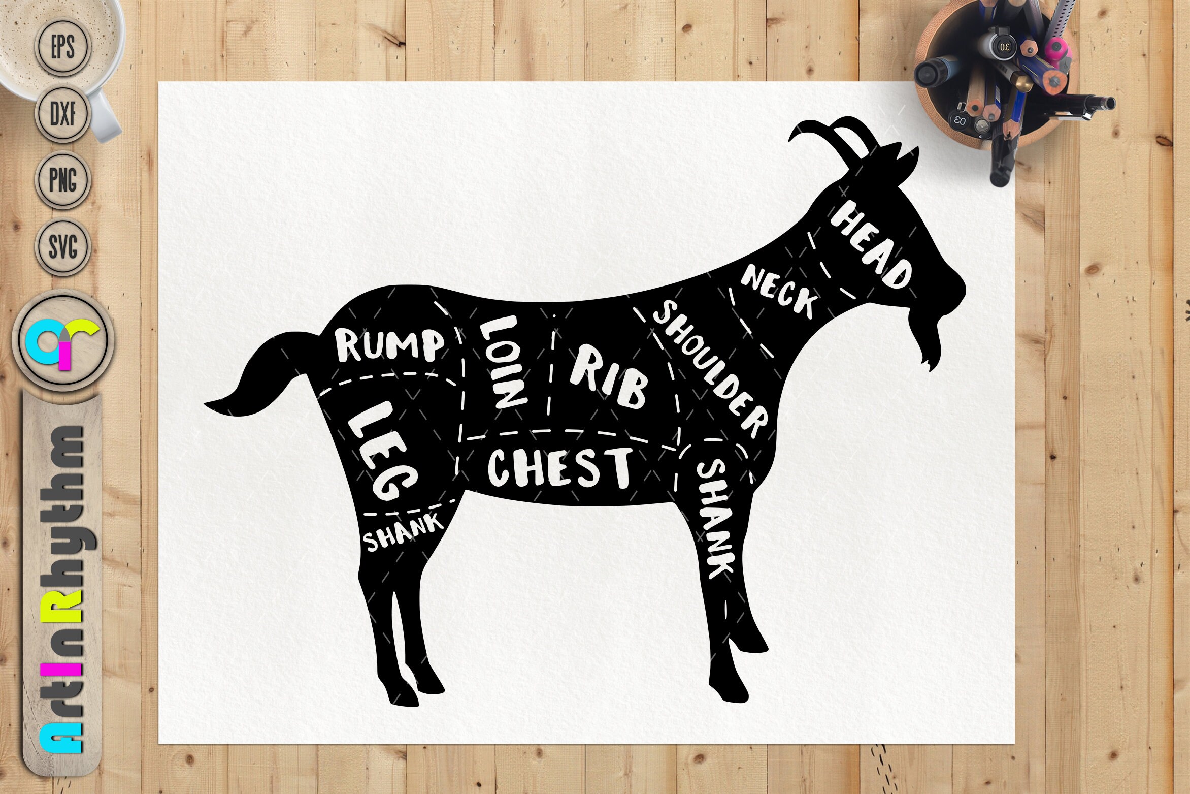 Cuts Of Goat Diagram