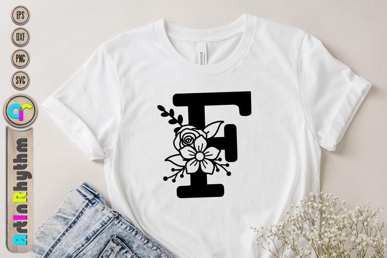 Letter F Svg Floral Letter F Alphabet Svg Letter Svg | Etsy