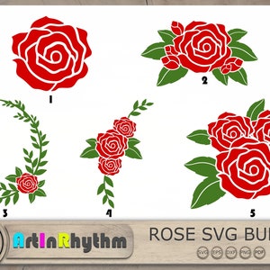 Red Roses Svg Red Rose Svg Rose Svg Cut Files Roses Svg - Etsy UK