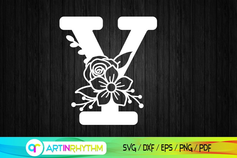 Letter Y Svg Floral Letter Y Alphabet Svg Letter Svg | Etsy