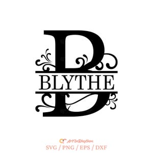 Letter Monograms Svg, Split Letter Monograms Svg, Swirl Split Monograms ...
