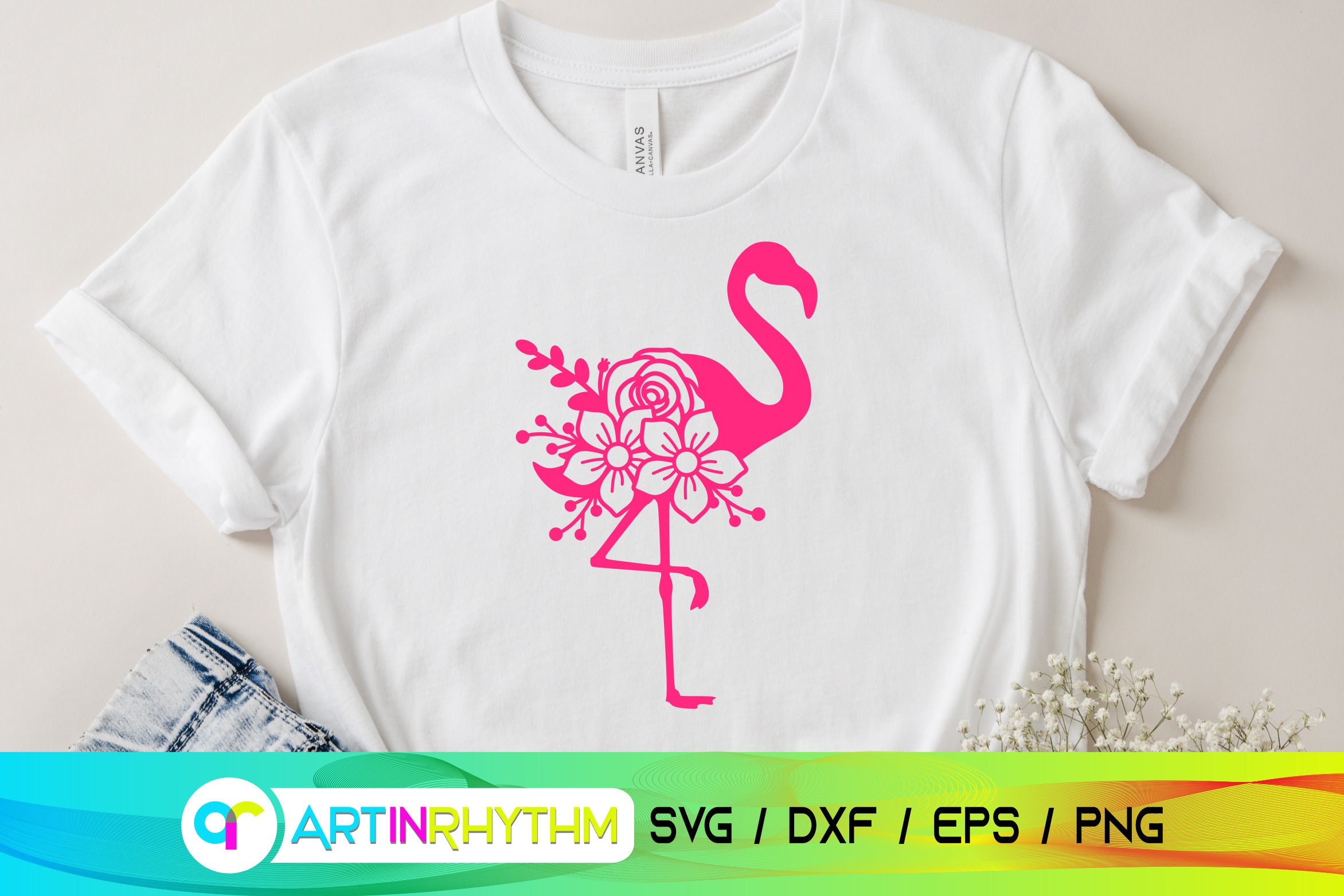 Flamingo Flamingo Svg Flamingo Cut Files Floral Flamingo - Etsy