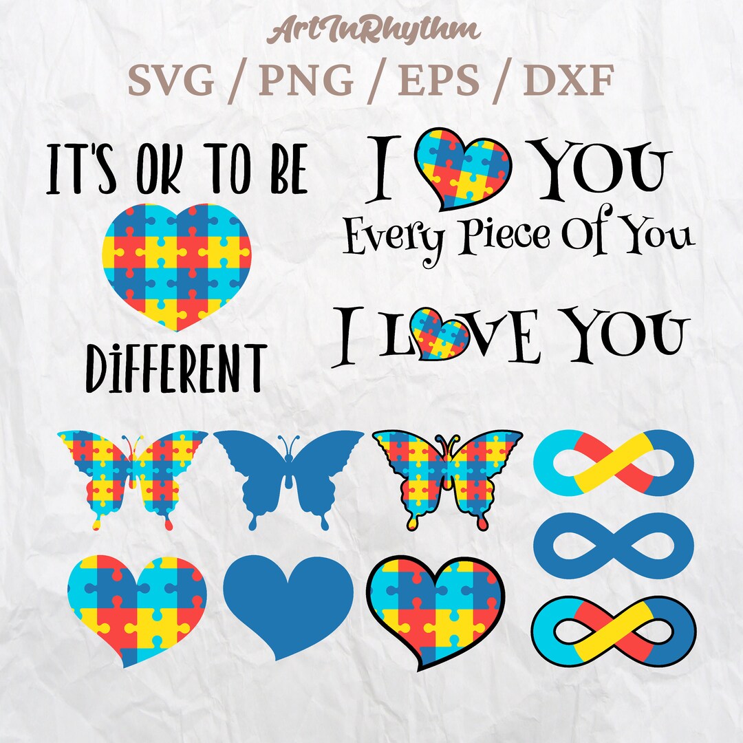 Autism Svg Bundle, Autism Awareness Svg, Autism Clipart, Autism ...