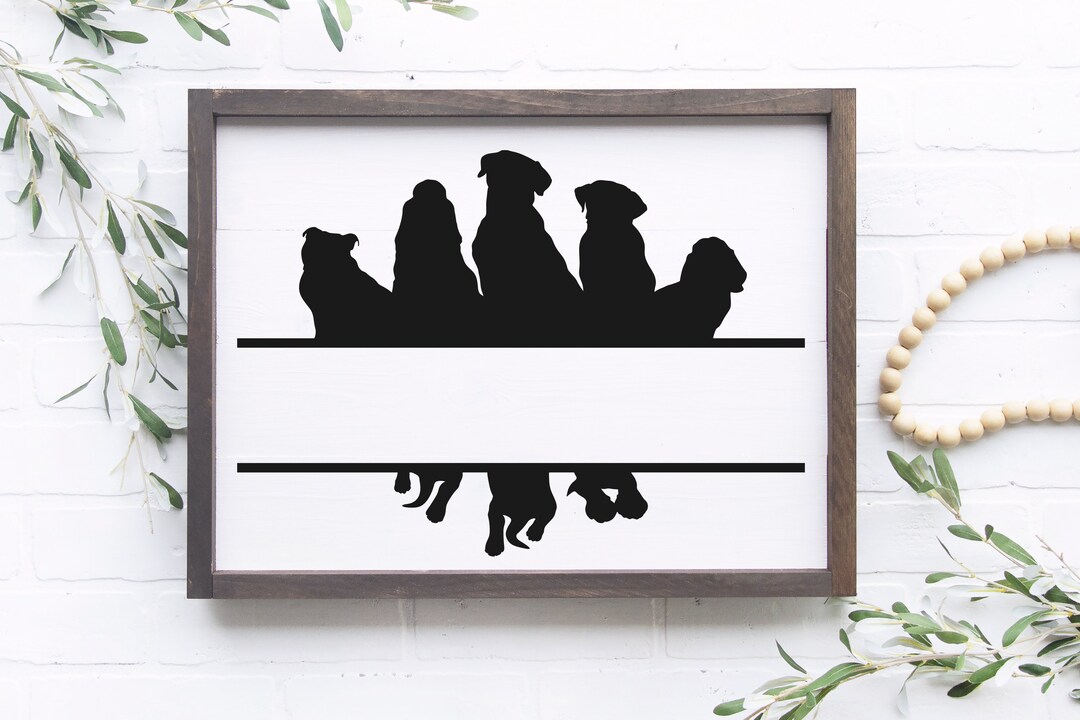 Dog Split Monogram Svg, Dogs Svg, Dog Monogram Svg, Dog Cliparts ...