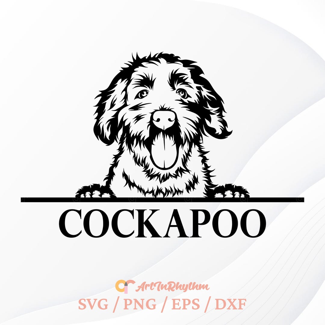 Dog Svg, Cockapoo Svg, Cockapoo Dog Svg, Cockapoo Poodle Svg, Cockapoo ...