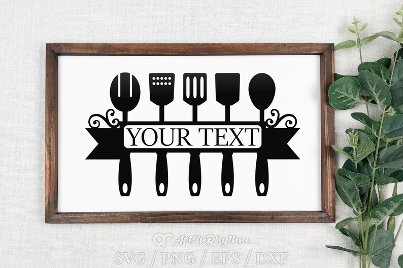Kitchen Svg, Kitchen Utensil Monogram Svg, Kitchen Utensils Svg ...