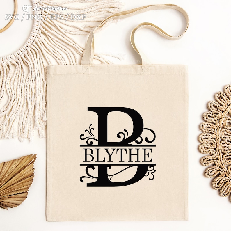 Letter Monograms Svg, Split Letter Monograms Svg, Swirl Split Monograms ...