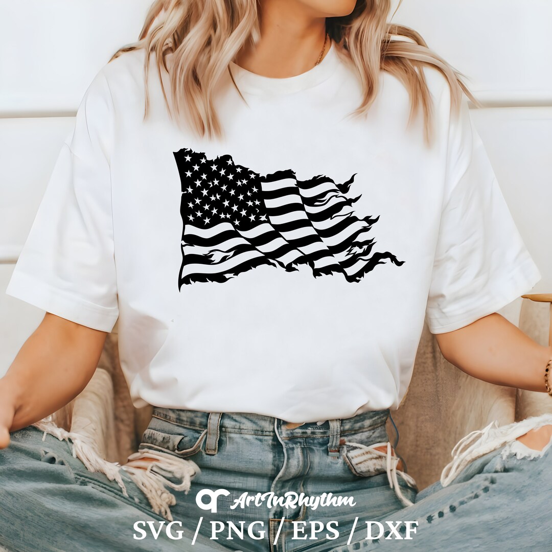 Distressed American Flag Svg, American Flag Svg, US Flag, USA Flag ...