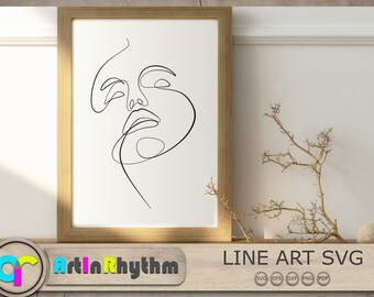 Abstract Female Face Svg - Etsy