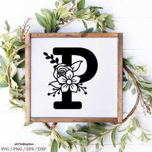 Letter P Svg, Floral Letter P, Alphabet Svg, Letter Svg, Letter ...