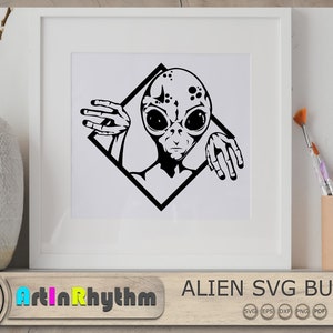 Alien Svg Bundle, Aliens Svg, Alien Svg Files, UFO Svg, Alien Svg Cut ...