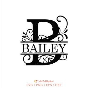 Letter Monograms Svg, Split Letter Monograms Svg, Split Monogram Frames ...