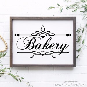 Bakery Svg, Bakery Shop Sign Svg, Bakery Svg Cut File, Bakeshop Svg ...