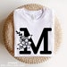 Letter M Svg, Floral Letter M, Alphabet Svg, Letter Svg, Letter ...
