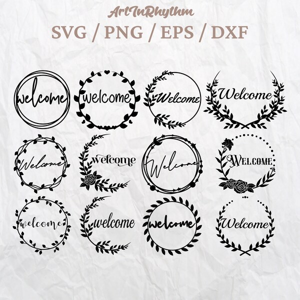 Welcome Svg File - Etsy