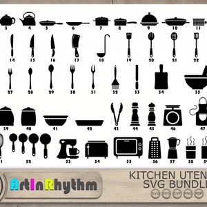 Kitchen Svg, Kitchen Svg Bundle, Kitchen Utensils Svg, Kitchen Tools ...