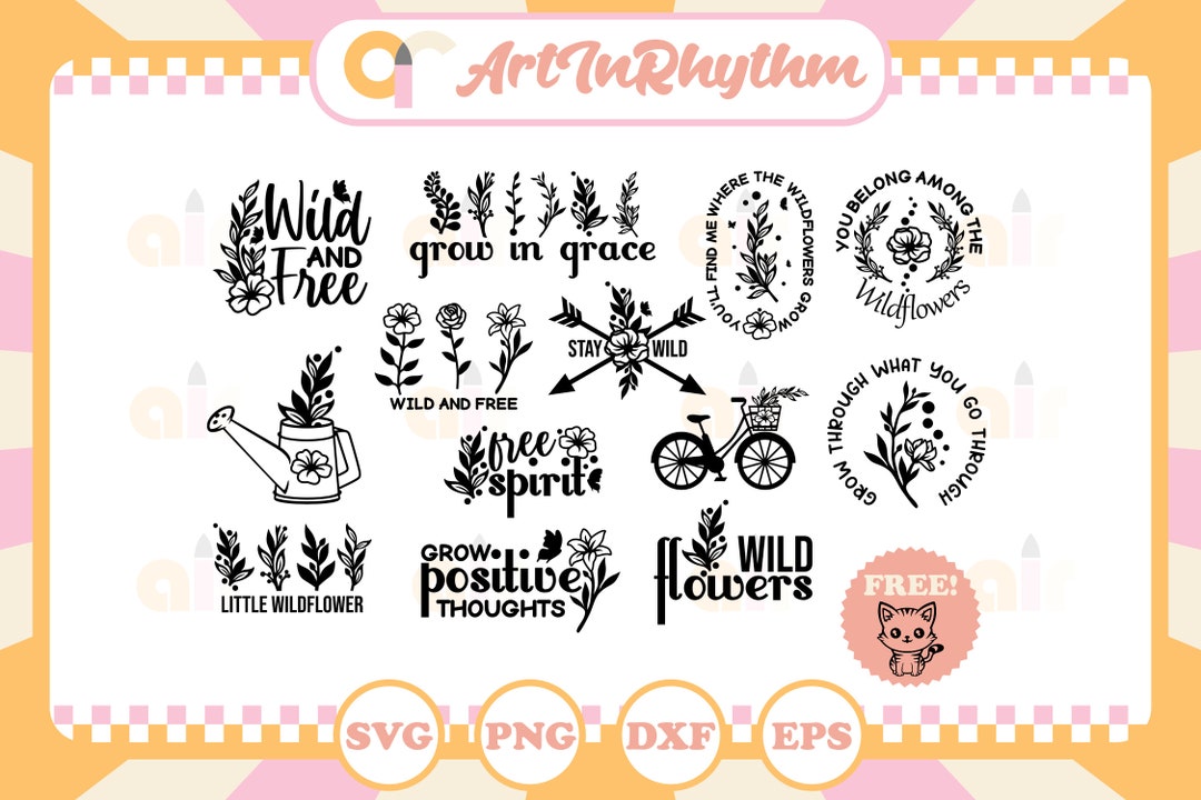 Spring Quotes Svg Bundle Spring Flower Svg Bundle Spring - Etsy