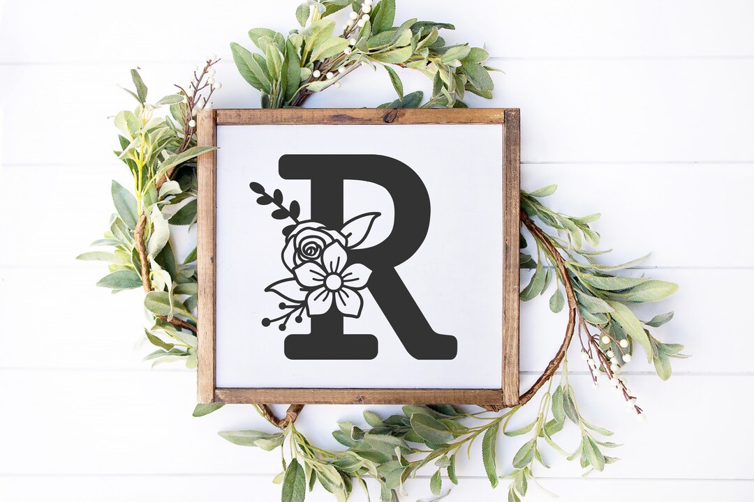Letter R Svg, Floral Letter R, Alphabet Svg, Letter Svg, Letter ...