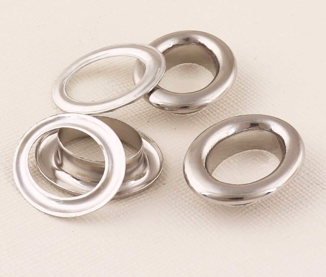Silver Oval Eyelet With Washer,metal Eyelets,purse Eyelet,leather ...