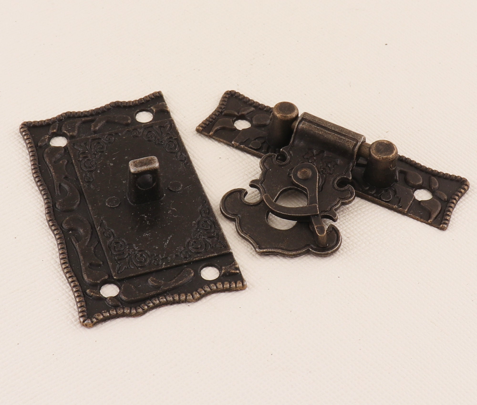 Lock Latchantique Bronze Latch Claspjewelry Box - Etsy