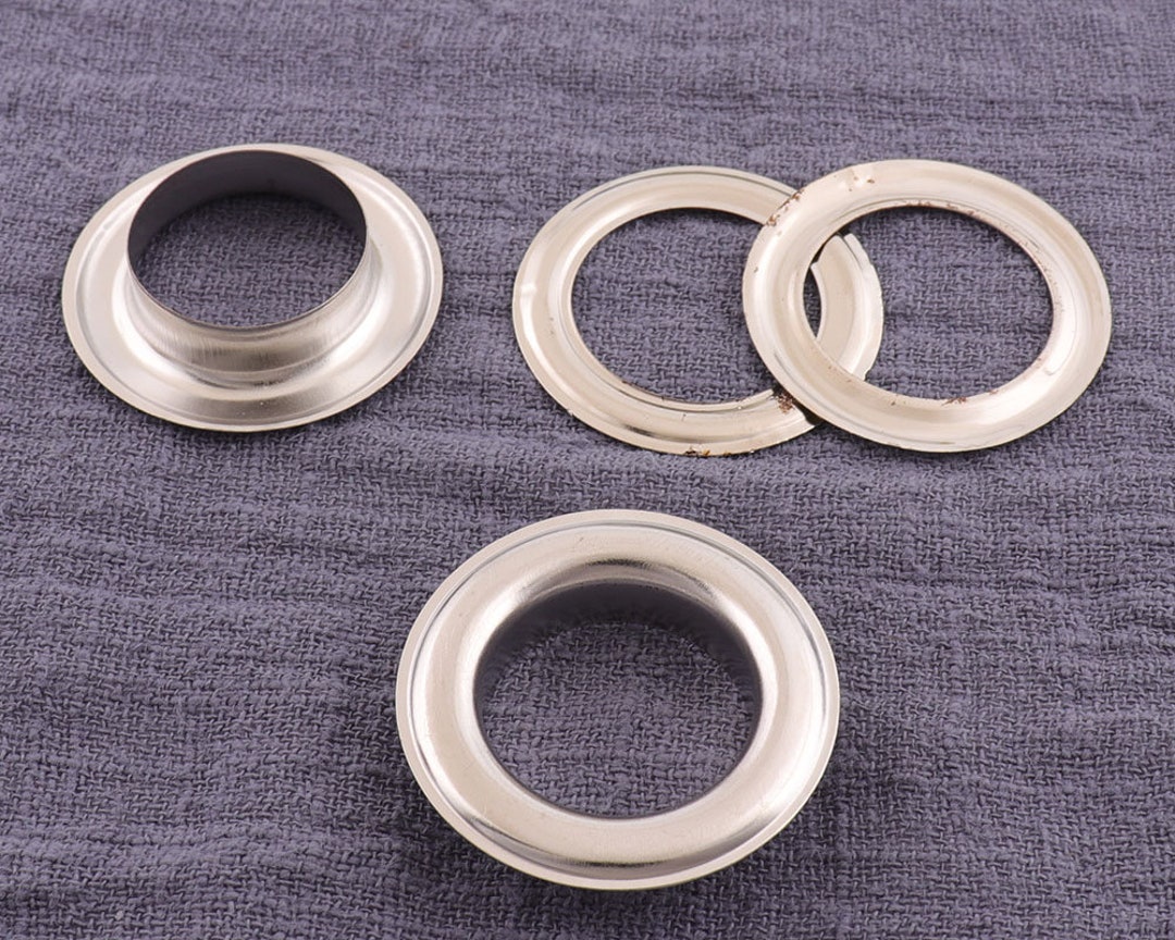 10set Silver Eyelets Grommets With Washers,big Round Grommet Eyelet ...