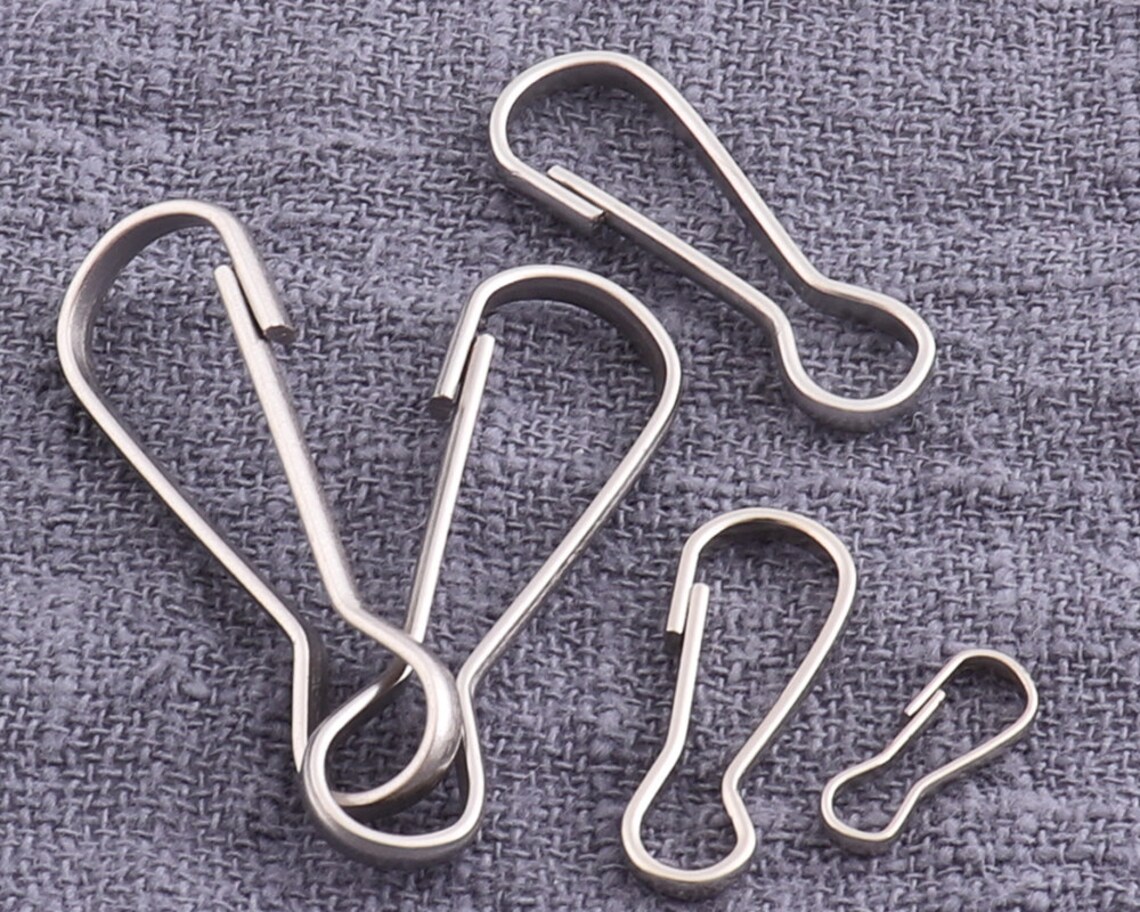 30pcs Silver Lanyard Clip Holderzipper Pull Clasp Lanyard | Etsy