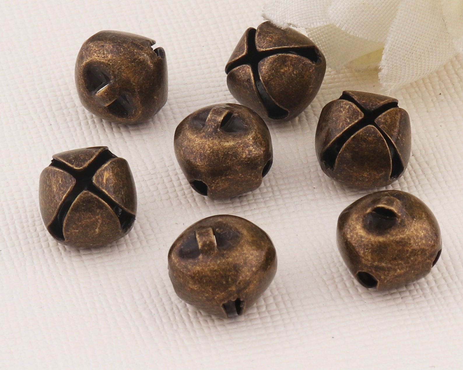 Antique Bronze Tone Bellsjingle Bells Charmsholiday Decor - Etsy