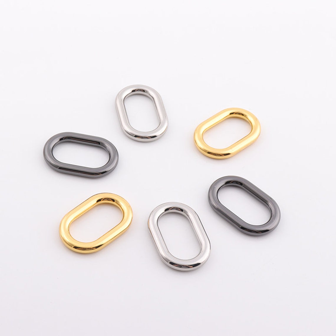 Mini Oval Ring,metal Oval Ring,oval Buckle,16pcs Oval O Rings,handbag ...