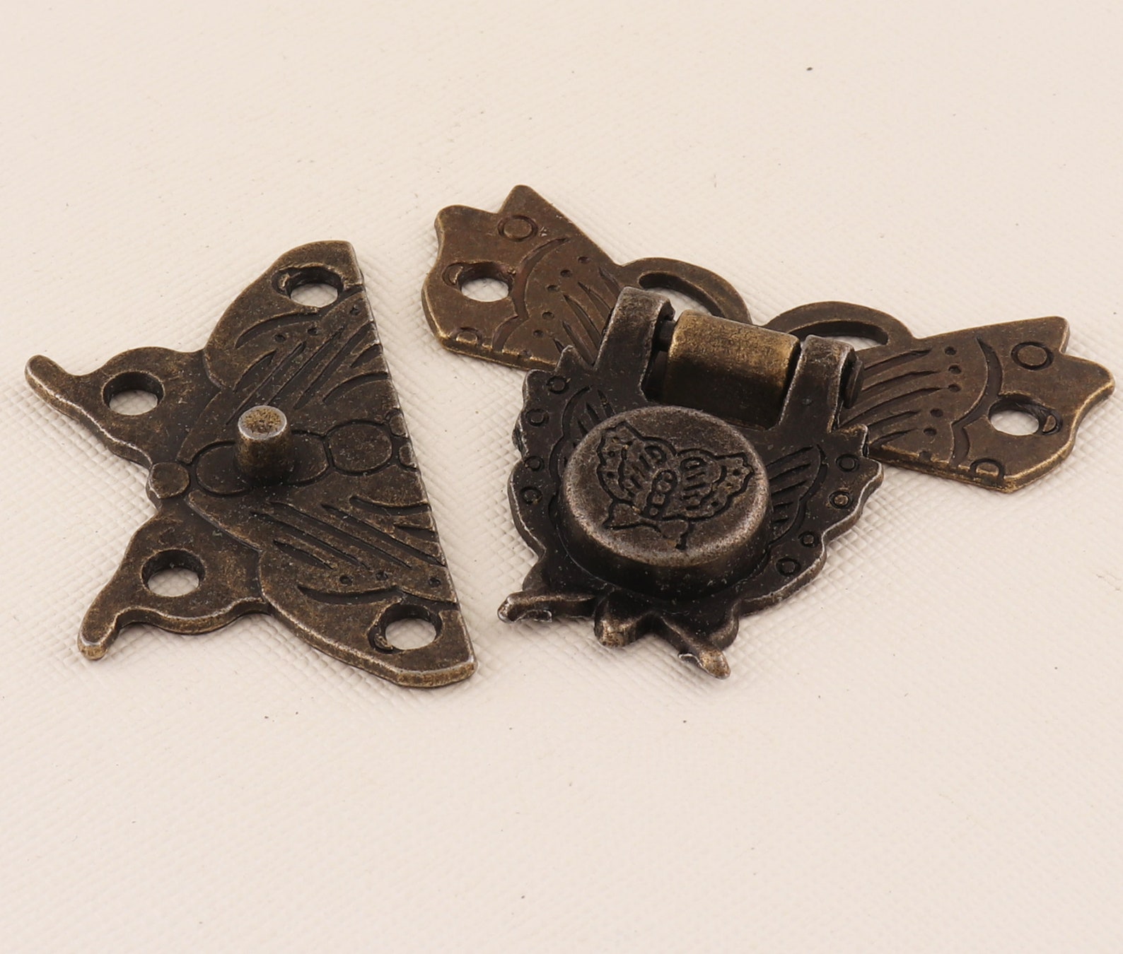 Jewelry Wooden Box Lock Catch Latchesantique Bronze Vintage | Etsy