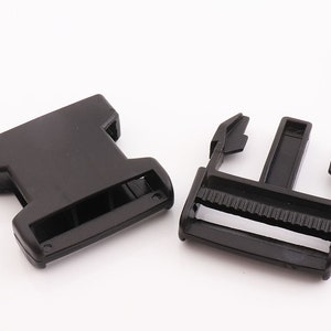 4pcs Black Plastic Buckle,locking Side Release Buckle,bag Buckles ...