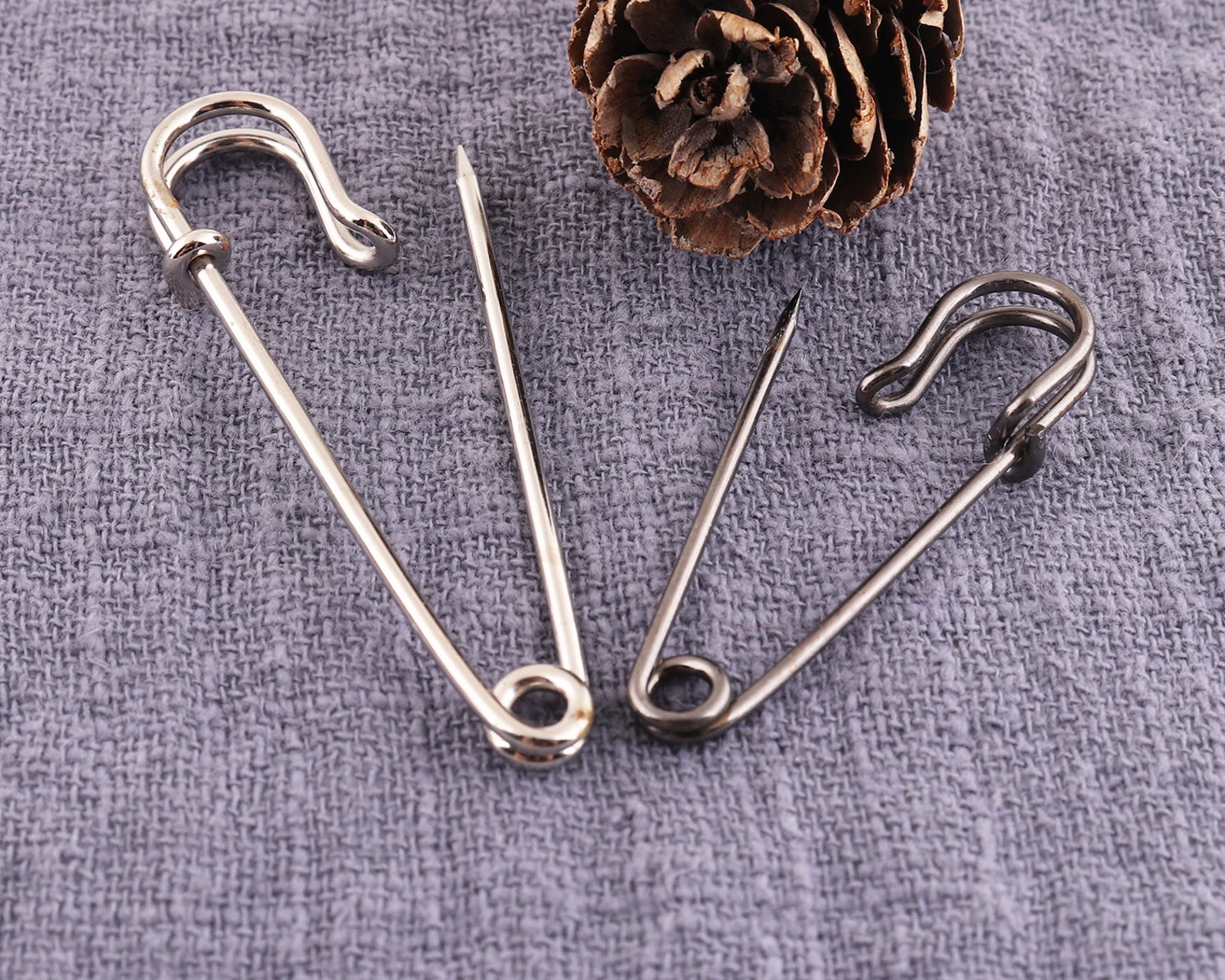 Safety Pins Brooch Pin Scatter Pin Silver/black/rose - Etsy