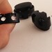 Black Cord Lock Stopper,double Hole Cord Stopper,cord Toggle Lock, Rope ...