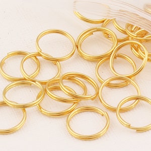 Round Split Ring/double Loops Jump Rings/10mm Key Ring DIY - Etsy