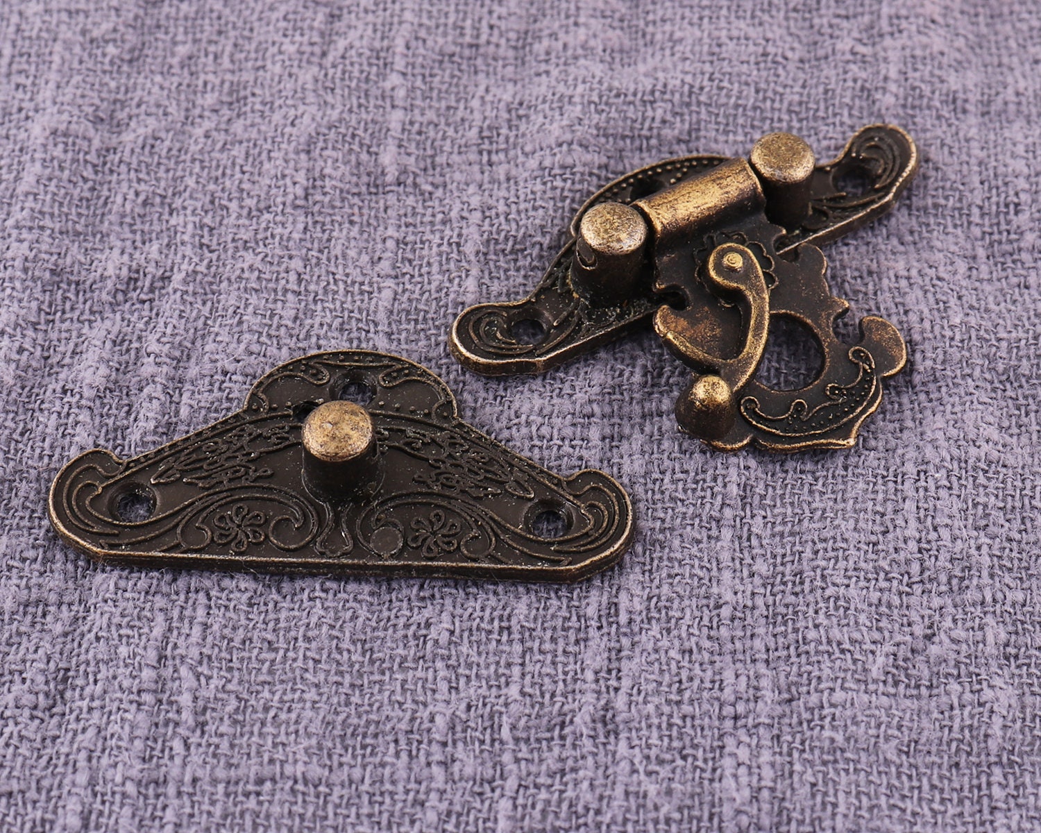 Antique Bronze Latch, 2set Wooden Box Lock, 38mm Jewelry Box Lock ...