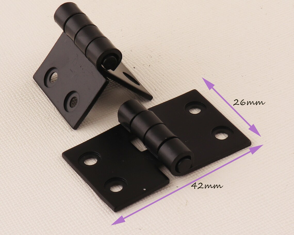 Metal Hingesmetal Hinges Curveddecorative Small Box Hinges - Etsy