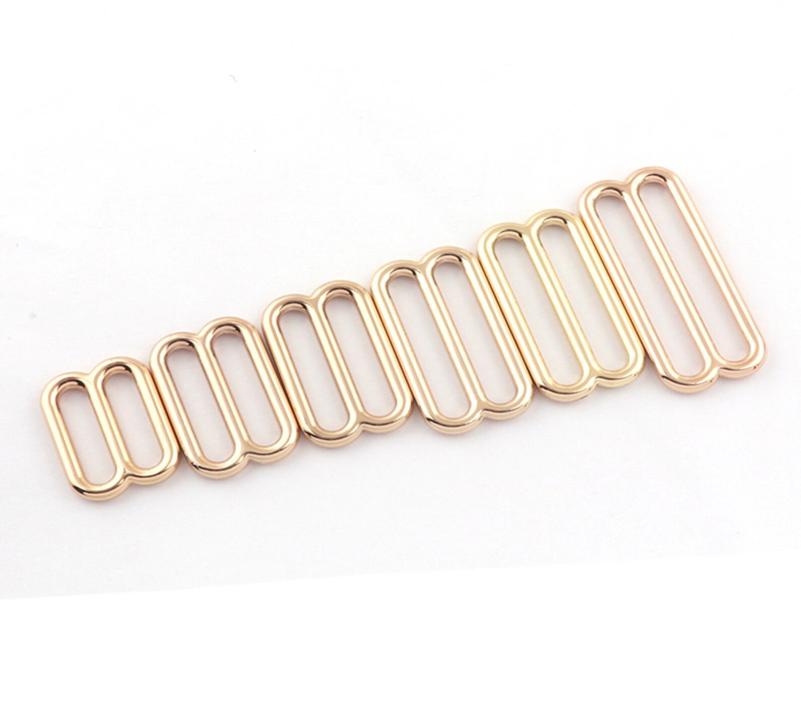 Pale Gold 25mm/30mm/32mm/38mm/40mm/50mm Slider Buckles Strap Fasteners ...