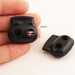 Black Cord Lock Stopper,transparent Cord Toggle Lock,double Hole Cord ...