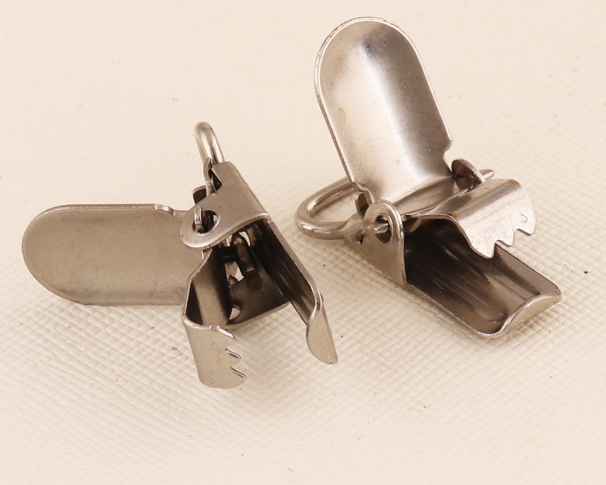 Metal Suspender ClipsSilver Metal Pacifier Clips Buckles | Etsy