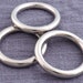 4pcs Silver Heavy Duty Circle Ring,buckle Rings, Metal O Rings, Link ...