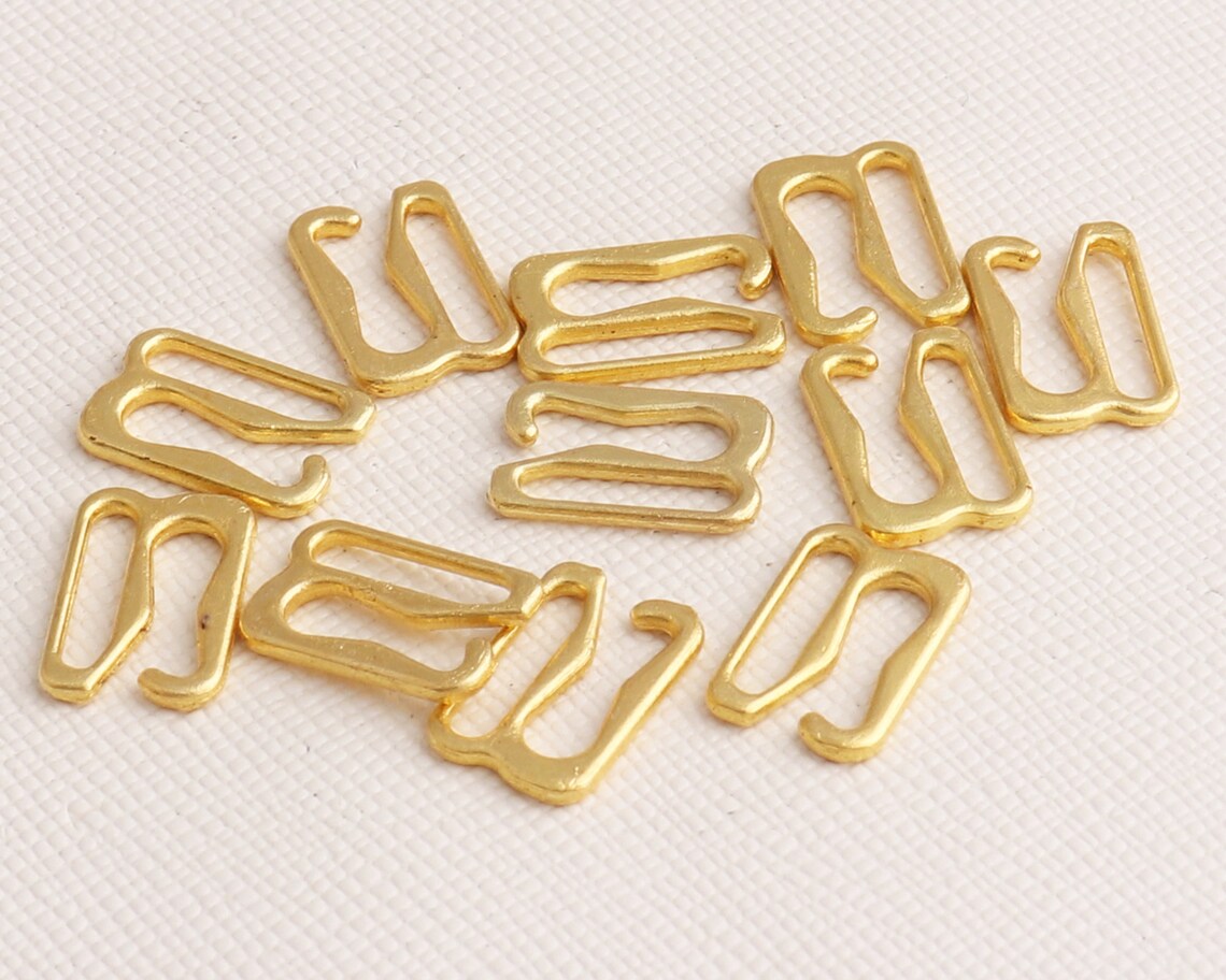 Bra Strap Slider G Hooks in Gold Metal G Hook Closing Bra - Etsy