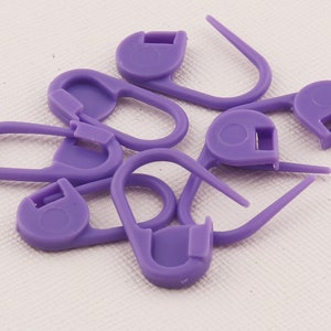 Purple Safety Pin Stitch Markers Plastic,knitting Stitch Markers ...