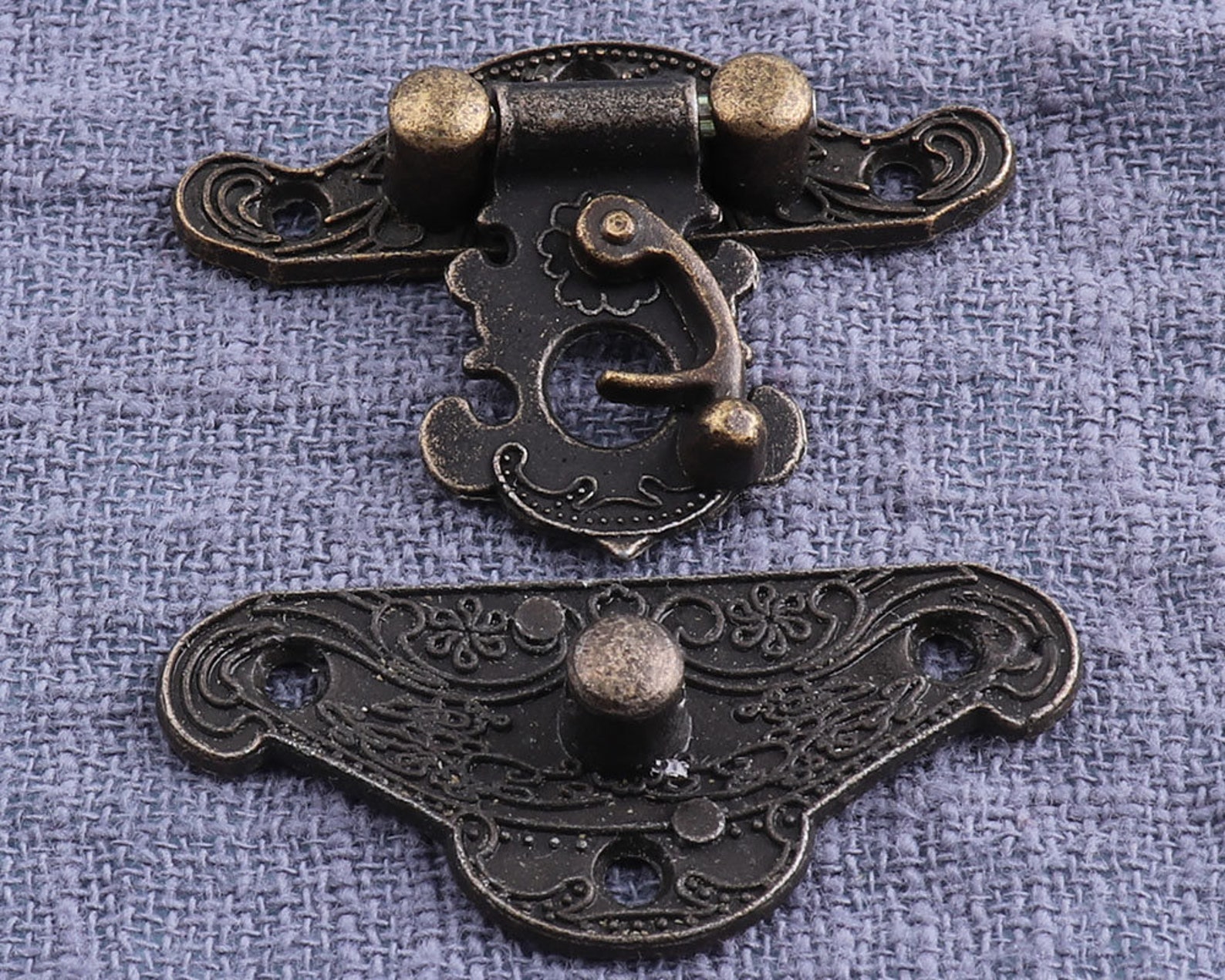 Antique Bronze Latch Box Latch Jewelry Box Hasp Rustic Iron - Etsy