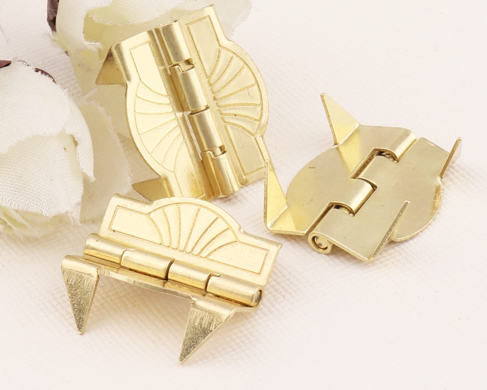 Light Gold Decorative Jewelry Box Hinges22mm Self-closing - Etsy