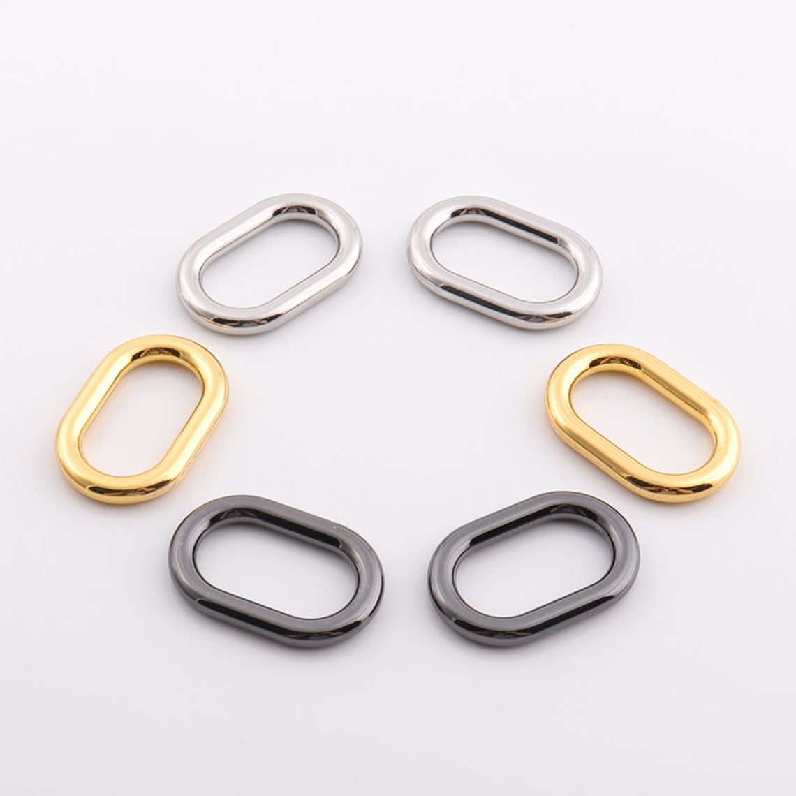 Mini Oval Ring,metal Oval Ring,oval Buckle,16pcs Oval O Rings,handbag ...